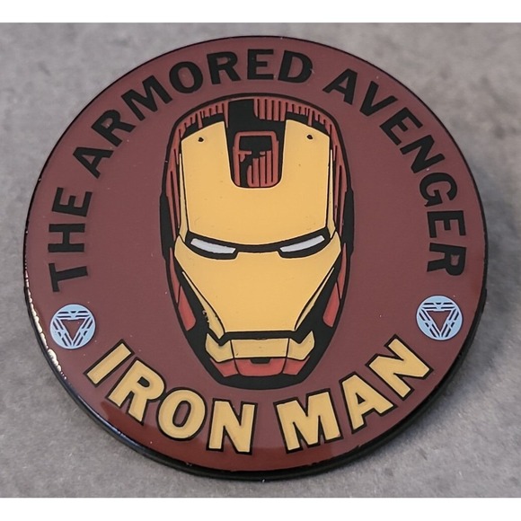 Disney | Other | Iron Man The Armored Avenger Marvel Button Style ...